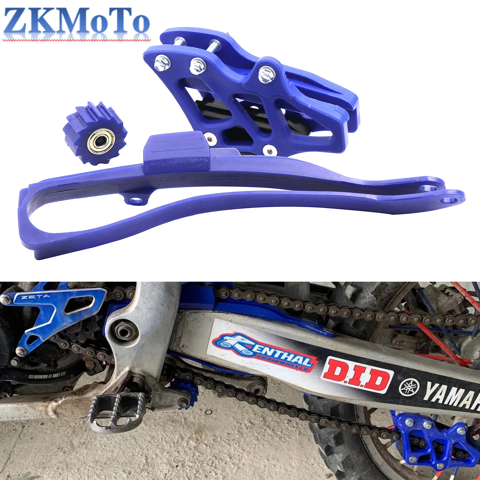 Motocross Chain Guide Swingarm Chain Slider Guide Bottom Roller For ...
