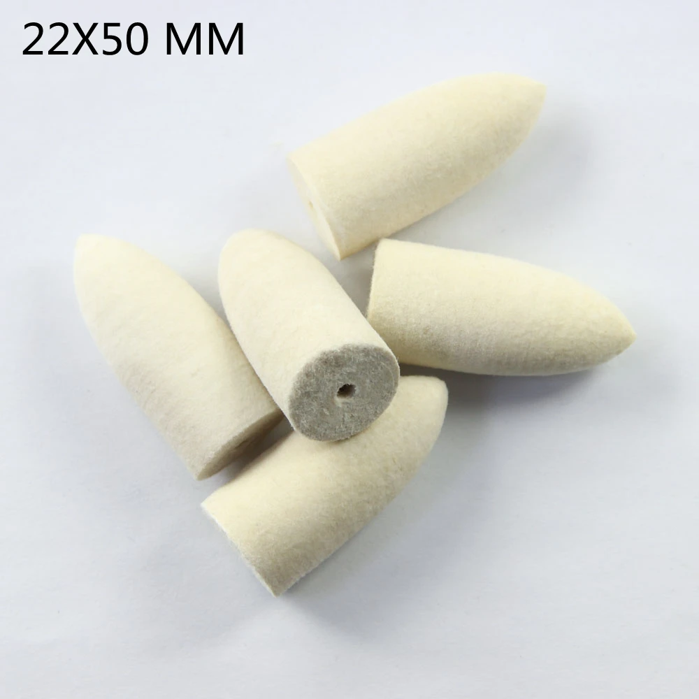 DTP-1P-22x50MM-Dental-Polishing-Wool-Felt-Grinding-Buffing-Wheel-Cone ...