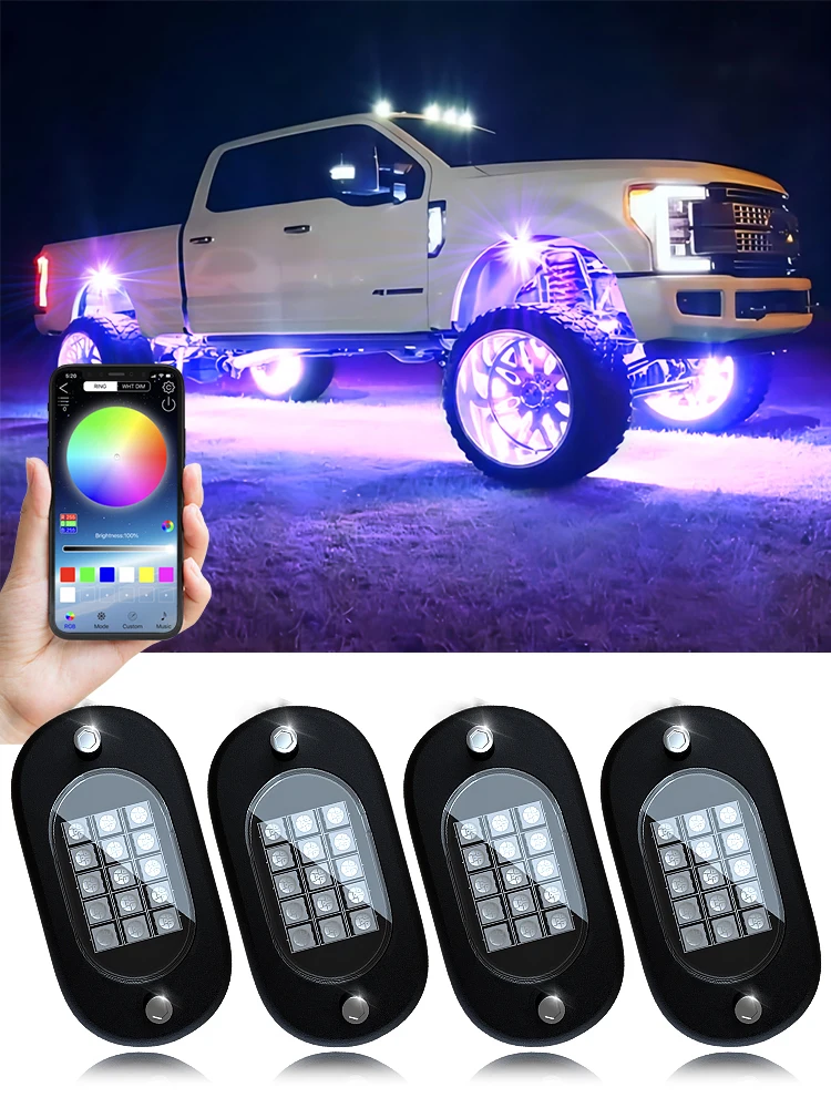 YiLaie Multicolor Underglow Kit With App Control Muic Ync RGB Car