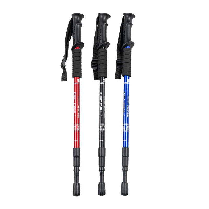 2PCS NCS 10 Trekking Poles Ultralight Adjustable Non slip Nordic ...