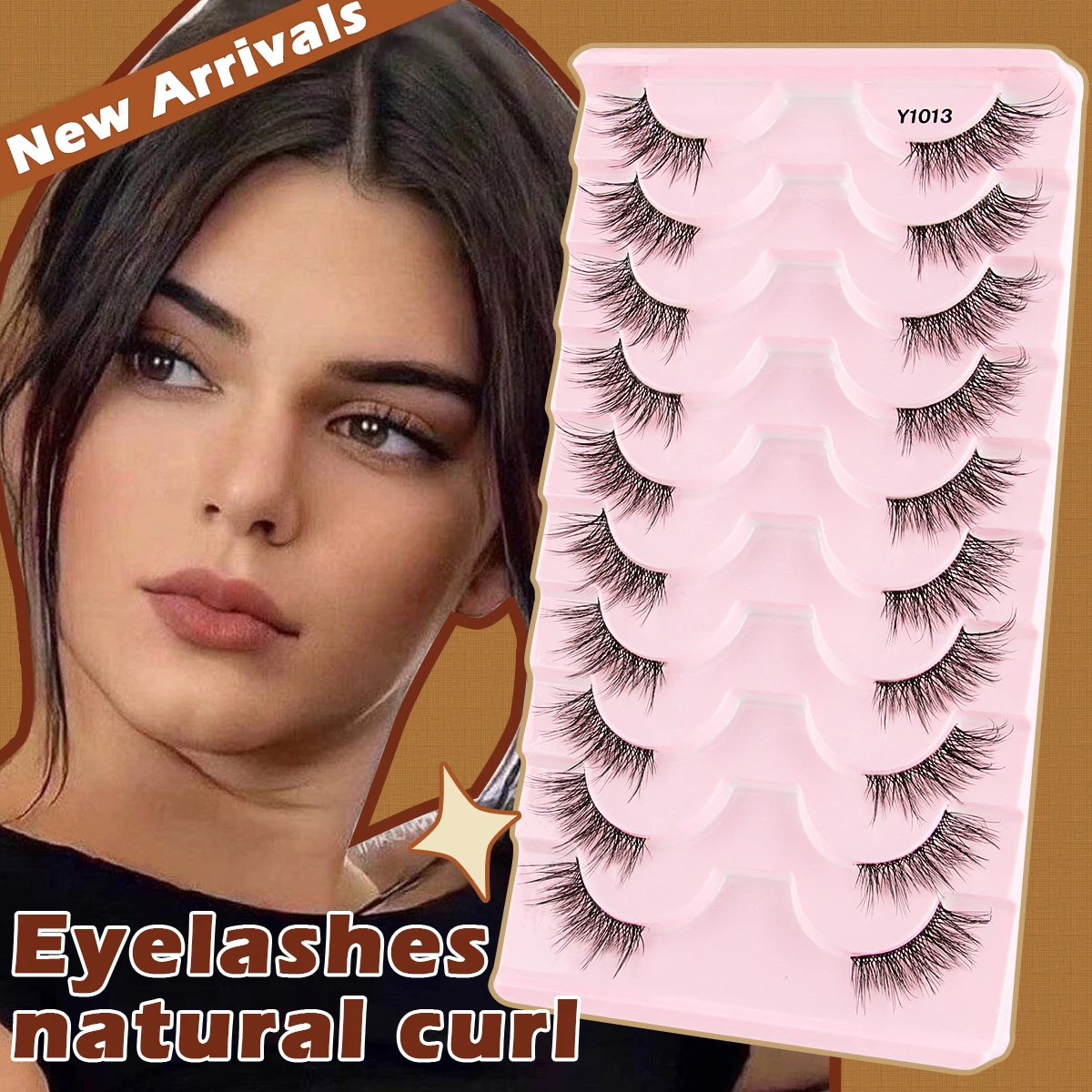 YSDO 10 Pairs Half Mink Eyelashes Natural Faux 3d Mink Lashes Soft ...