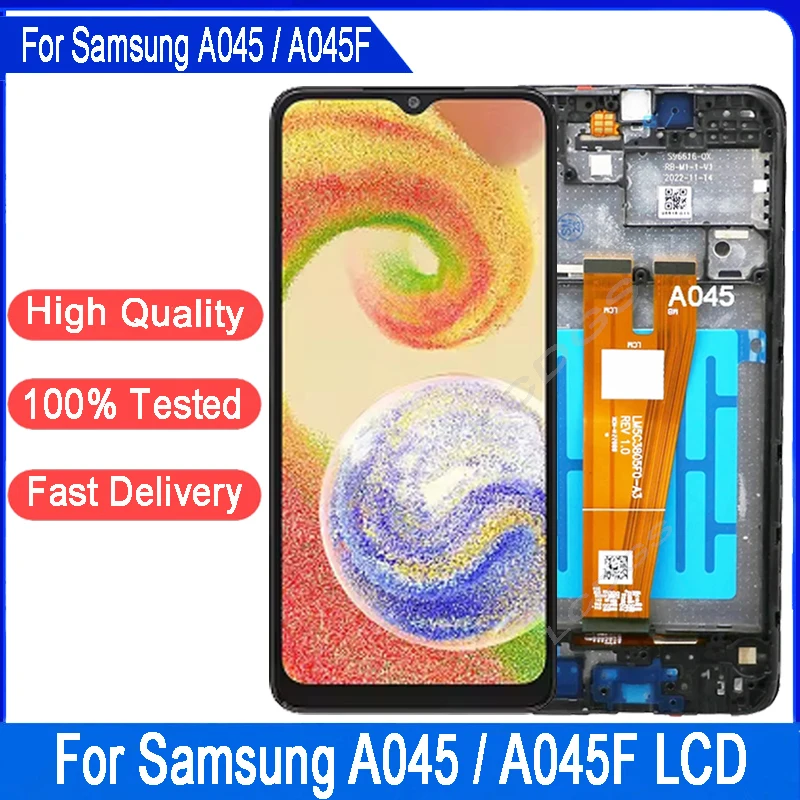 Pantalla LCD de alta calidad de 6,5 pulgadas para Samsung A04 A045 ...