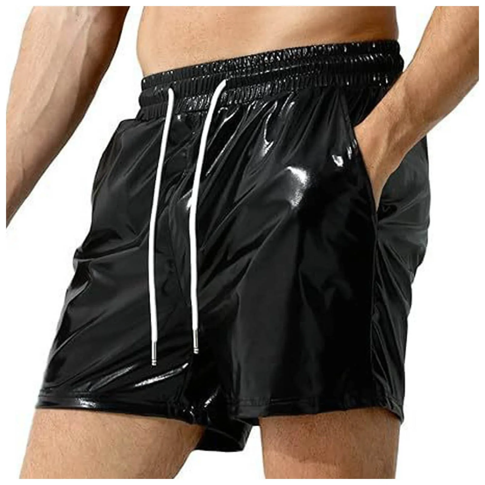Short-Shorts-for-Men-Athletic-Mens-Sexy-Shorts-Metallic-Shiny-Sparkly ...