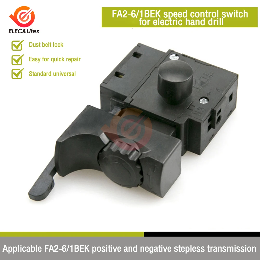 1Pcs-FA2-6-1BEK-Lock-On-Power-Tool-Electric-Drill-Speed-Control-Trigger ...