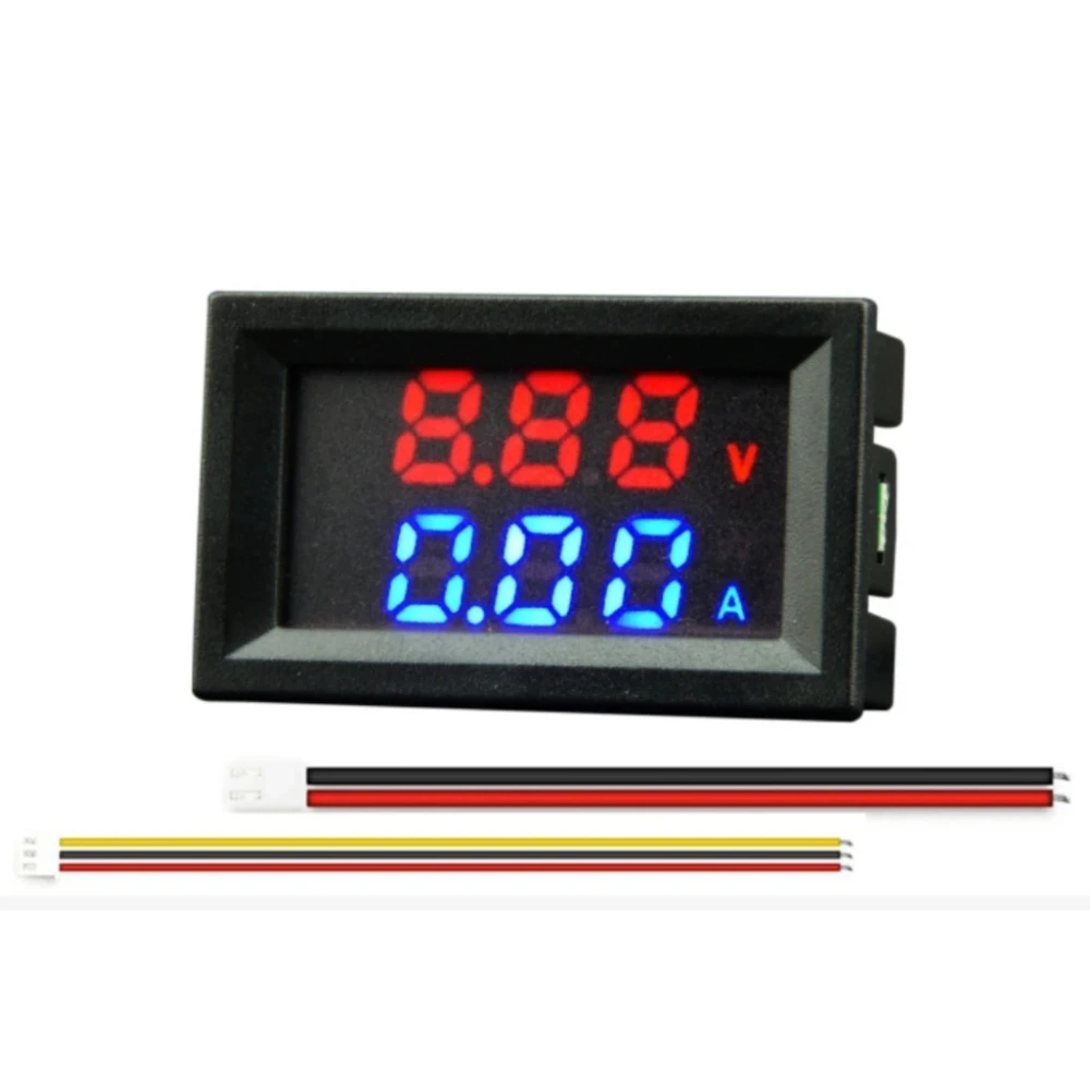 Dc 100v 10a Mini Digital Voltmeter Ammeter Panel Amp Volt Voltage