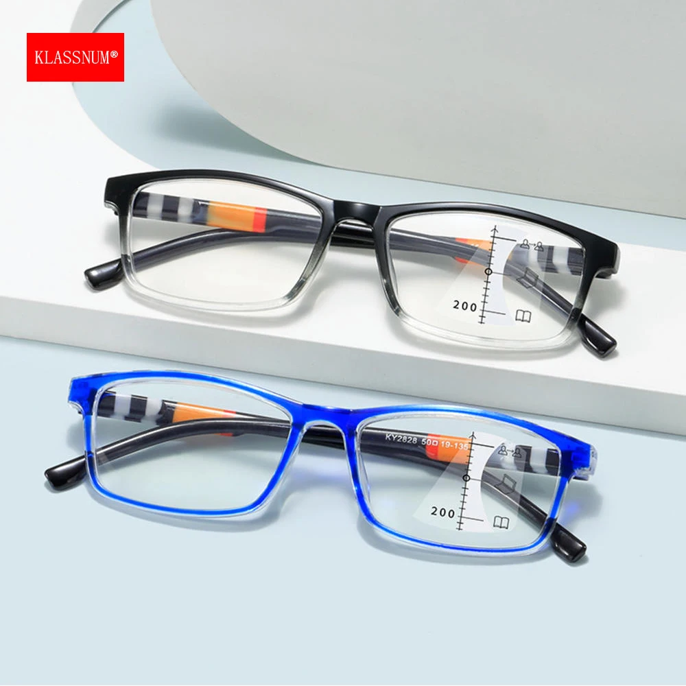 KLASSNUM-Smart-Zoom-Reading-Glasses-For-Men-Intelligent-Progressive-Far ...
