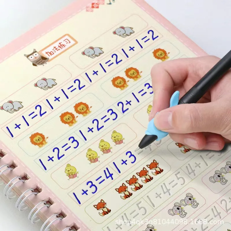 New-Reusable-Learning-Math-English-3D-Calligraphy-Book-Drawing-Copybook ...