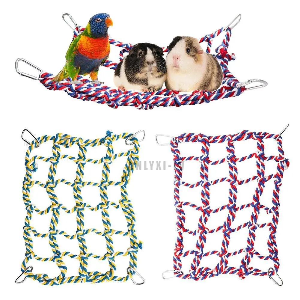 Pet-Climb-Net-Parrot-Hamster-Squirrel-Toys-Nylon-Rope-Hanging-Ropes ...