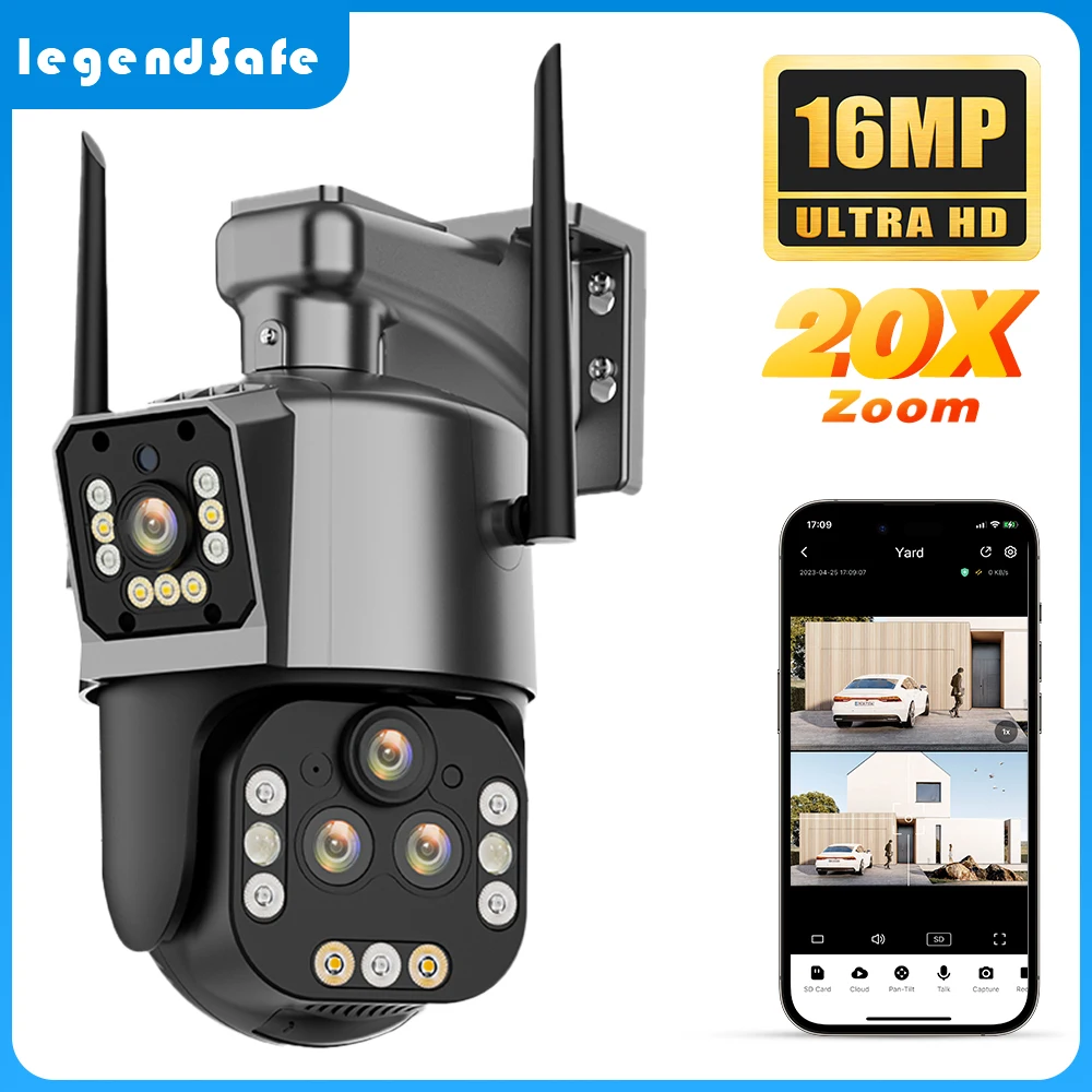 8K-16MP-HD-PTZ-WIFI-Camera-20X-Zoom-Four-Lens-100M-infrared-Outdoor-4K ...