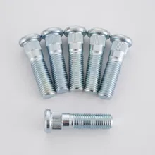 Car Wheel Bolts M12x1.5 49mm/43mm Length Wheel Studs M12 threads and a ...
