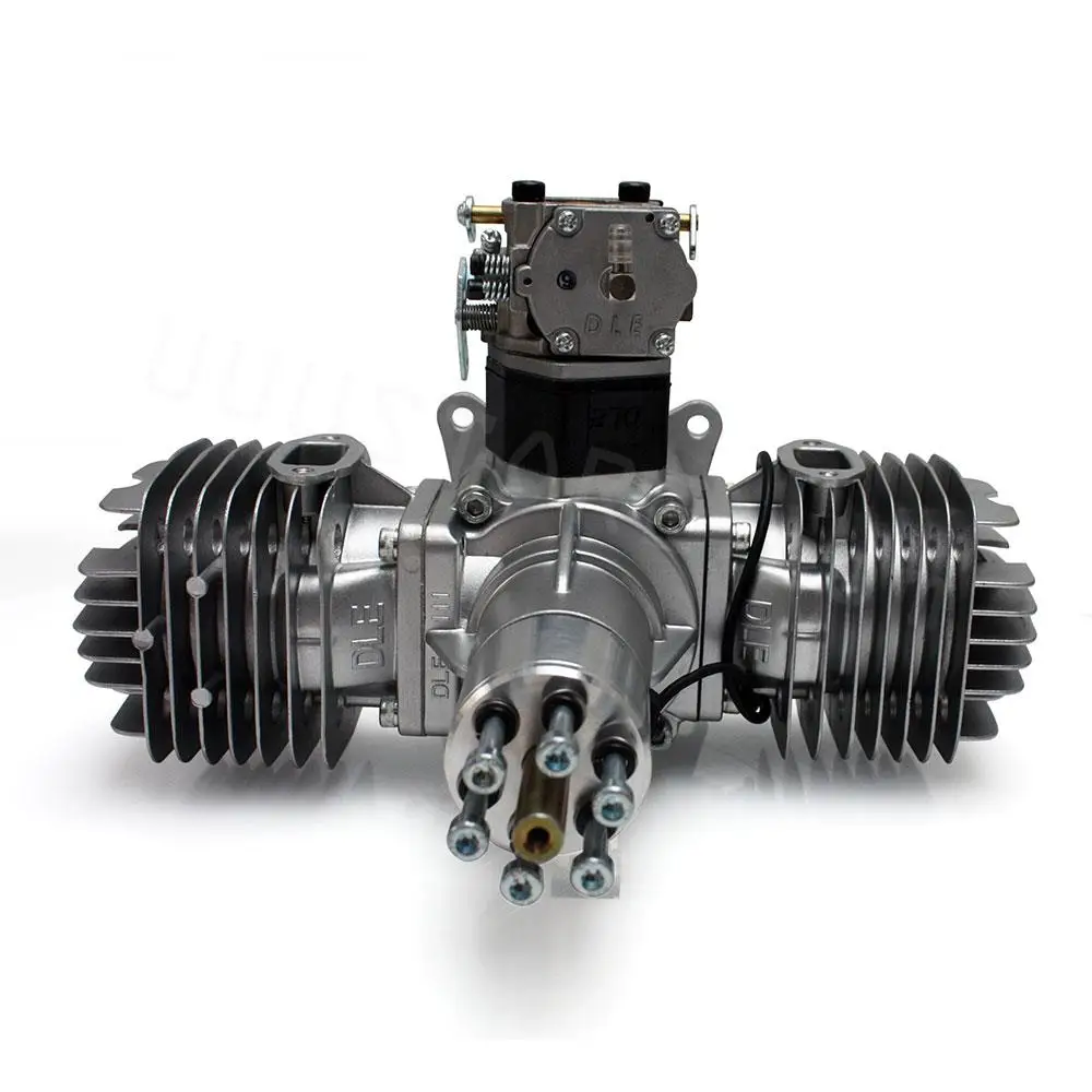 DLE-111cc-DLE111-Twin-Gas-Engine-with-Electric-Ignition-and-Mufflers ...