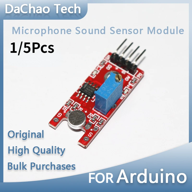 1 5pcs Ky 038 Microphone Voice Sound Sensor Module For Arduino Analog