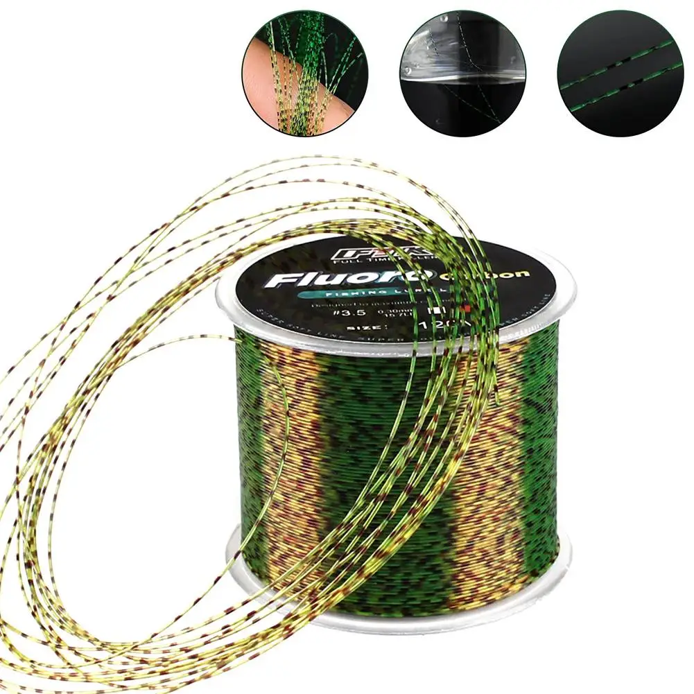 120m-Invisible-Fishing-Line-3-color-Speckle-Nylon-4-13lb-34-32lb-Super ...
