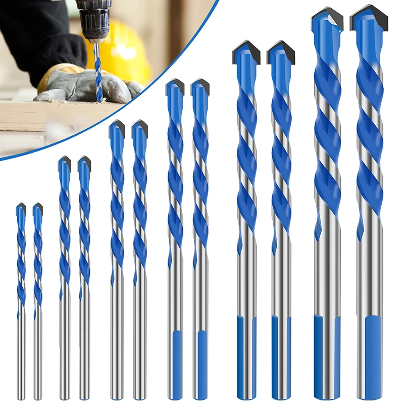 12pcs Carbide Drill Bit Set Fast and Precise Punching for Concrete ...