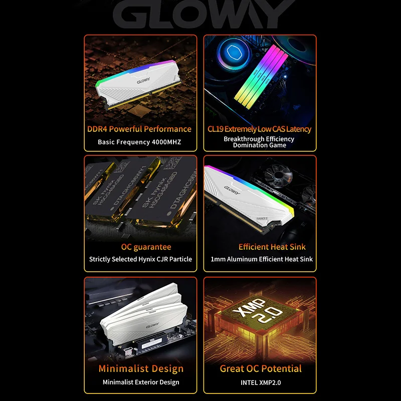 Gloway Type B Series Ddr4 8gb2 16gb 3000mhz 3200mhz Rgb H ONE Gaming