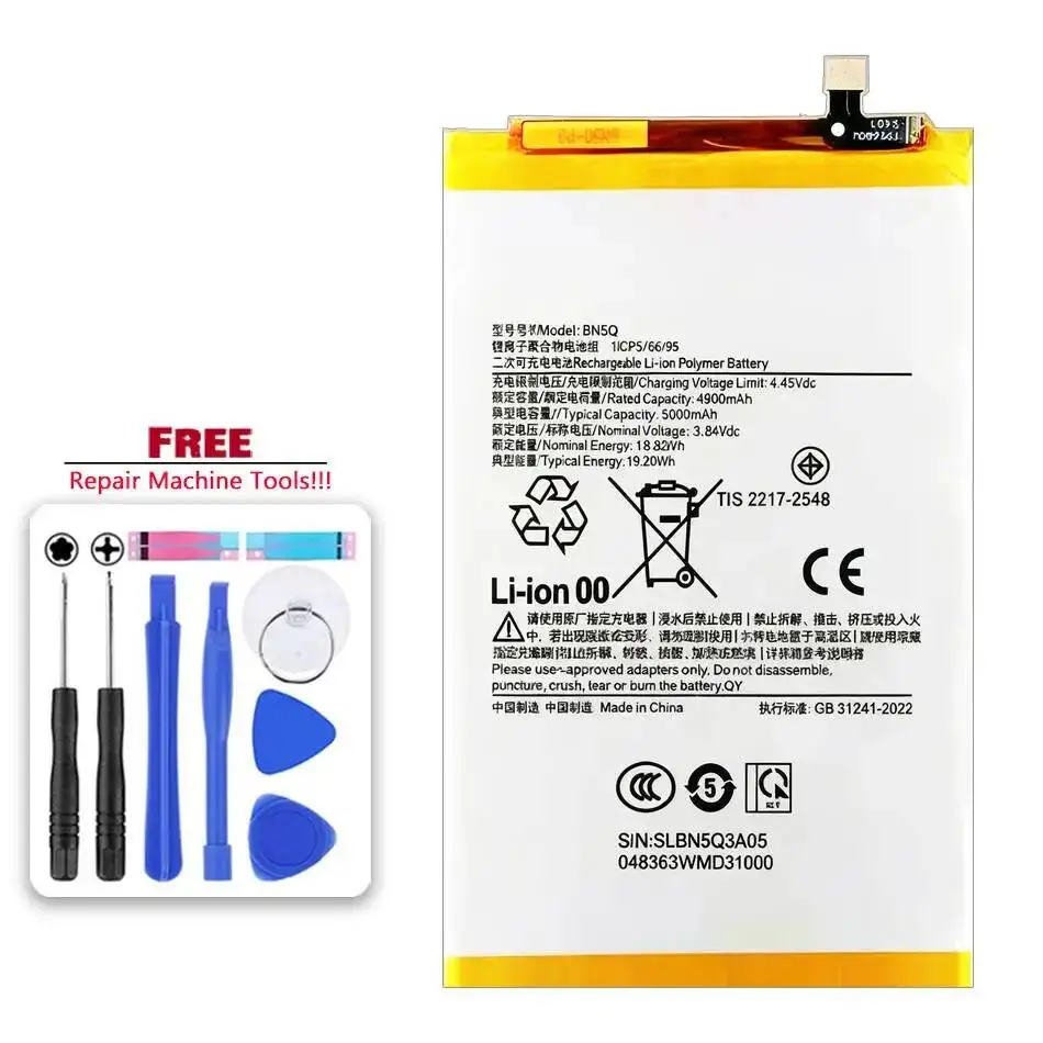Mobile Phone Battery High-Efficiency BM5R BN5T BN5Q 5000-5030Mah For ...
