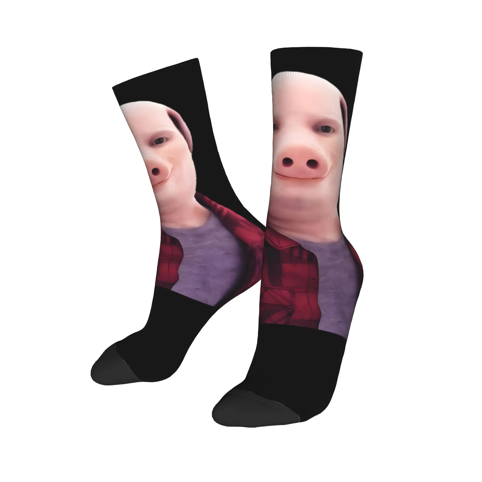 Fashion Men Women Crew Socks John Pork Is Calling Funny Meme ...