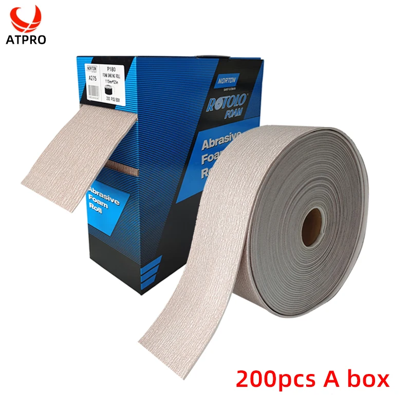 NORTON hand-torn Sponge Sandpaper 200 Sheets A Box Car Sheet Metal ...