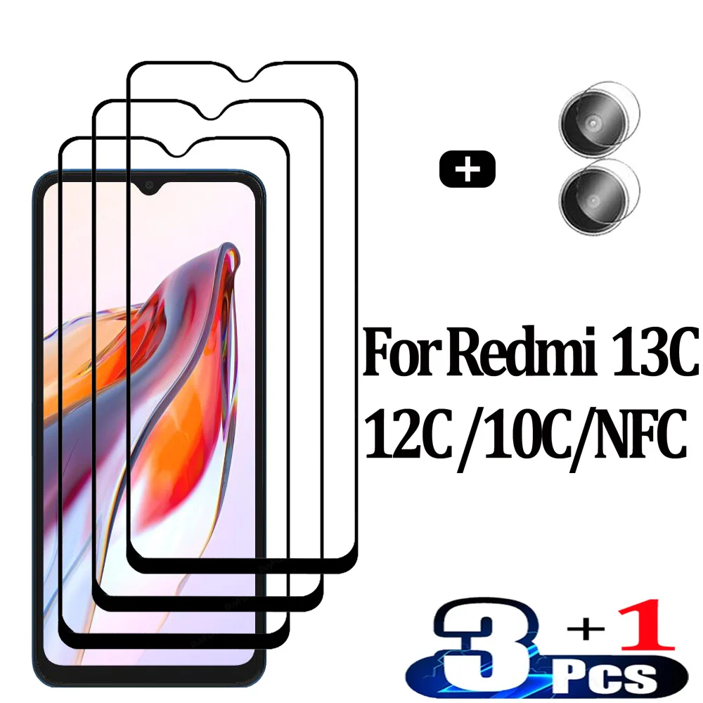 Pelicula-Front-Tempered-Glass-For-Xiaomi-Redmi-13C-12C-10C-NFC-Screen ...