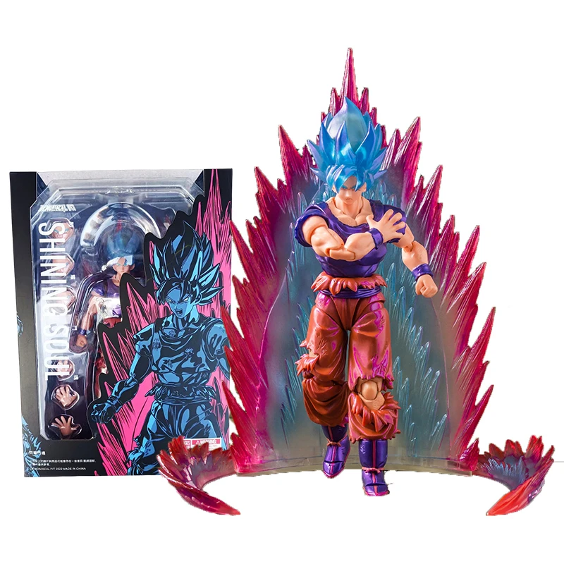 Goku Super Saiyan God Action Figure | Dragon Ball Demoniacal Fit ...