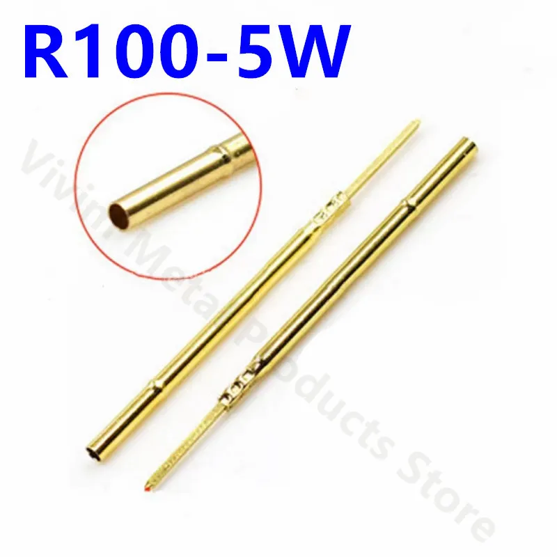 20-100PCS-R100-5W-Test-Pin-P100-B1-Receptacle-Brass-Tube-Needle-Sleeve ...