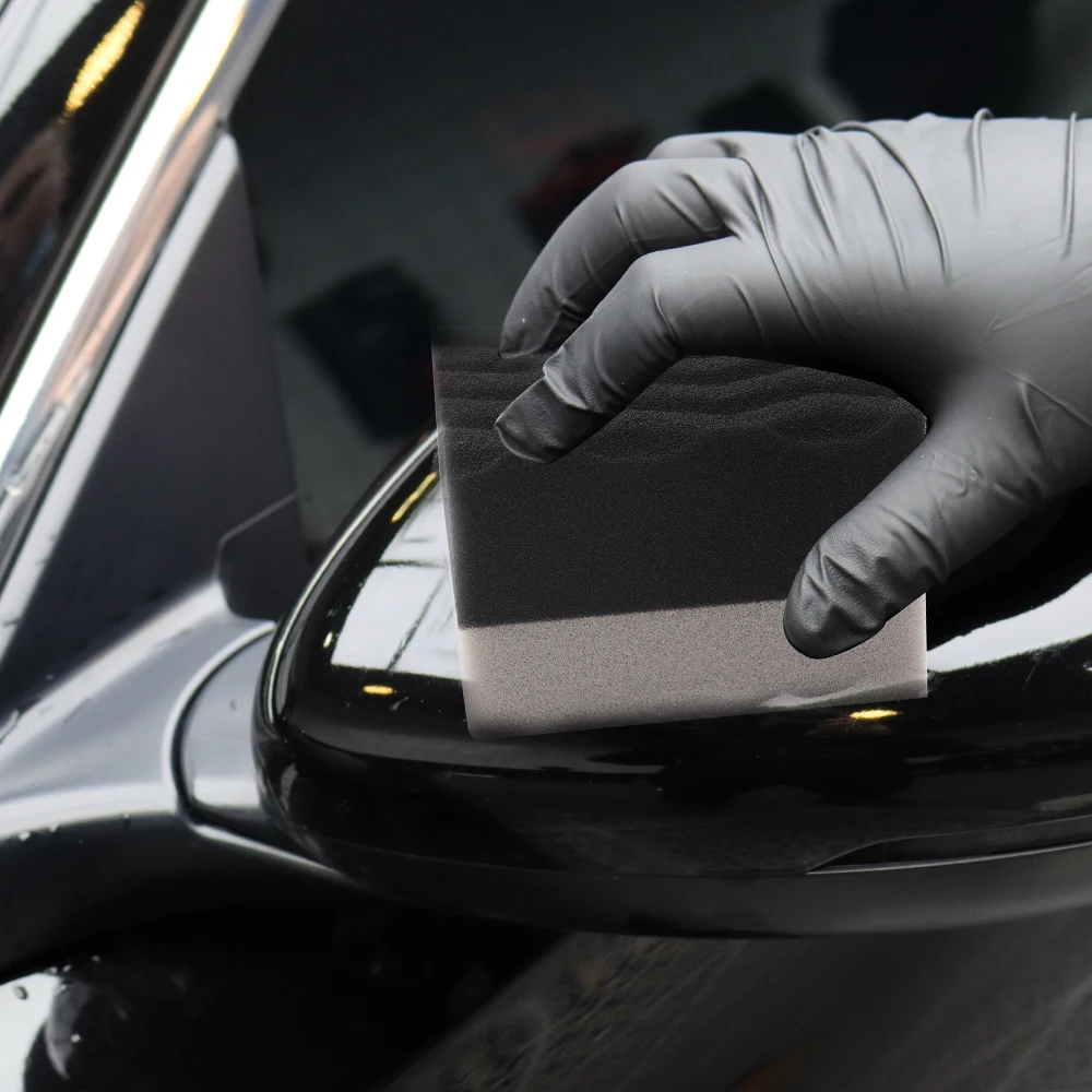 SPTA Hand Applicator Pad Cuboid Wax Sponge For Tires Hand-held Portable ...