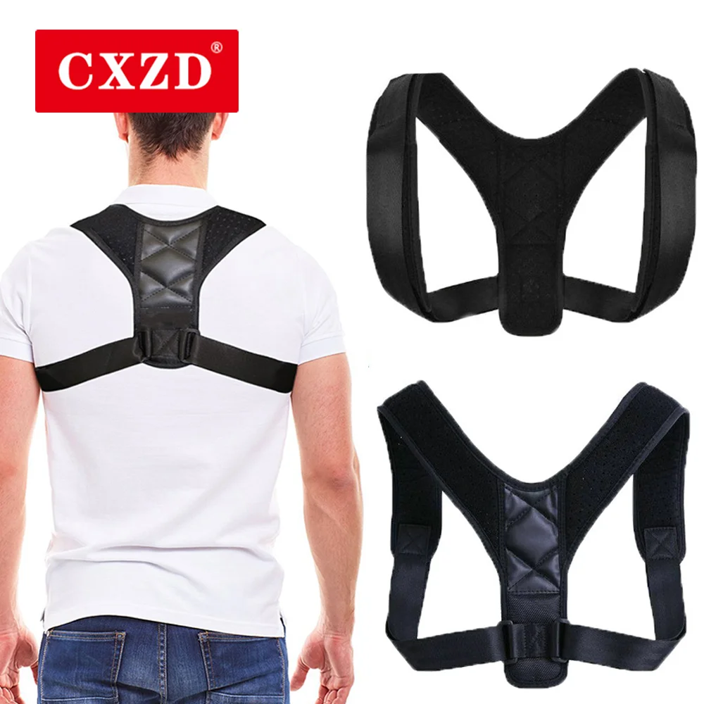 CXZD-Men-Adjustable-Posture-Corrector-Shaper-Breathable-Upper-Back-Brace-Back-Support ...