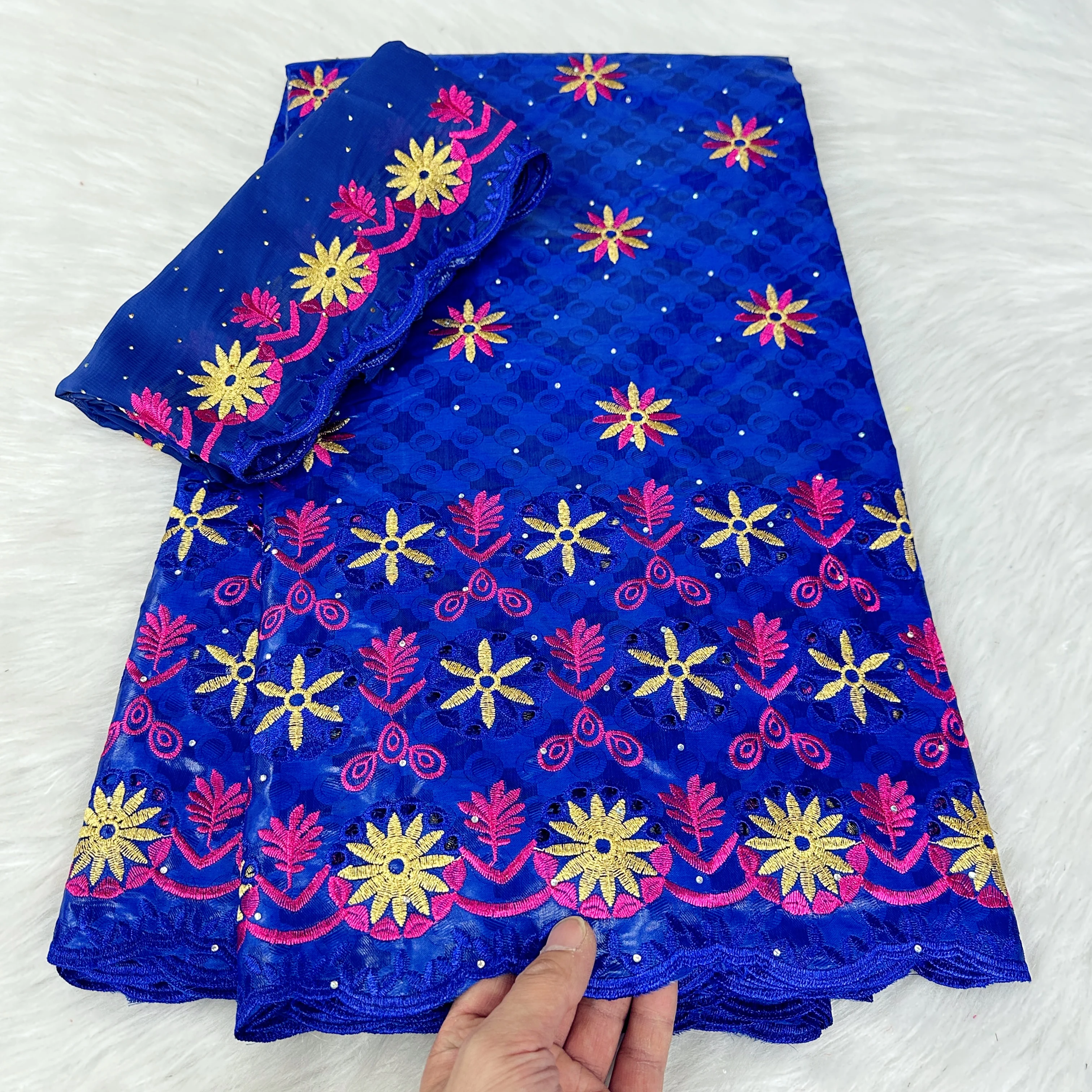 Bazin-Riche-Fabric-African-Basin-Brocade-Lace-With-Stones-Cotton ...