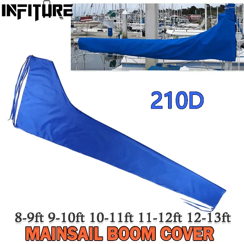 Waterproof Mainsail Boom Cover Boat Cover 210D Anti UV Sunshade ...