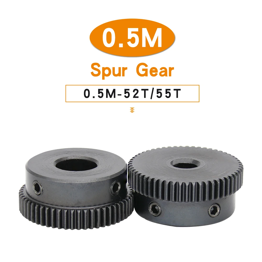 Worm Gear 0.5m-52t/55t Bore Size 6/8/10/12 Mm Mini Gear Wheel Sc45# ...