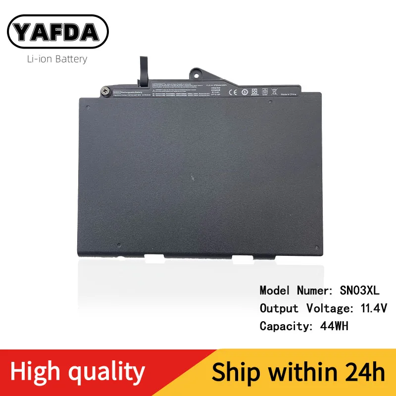 YAFDA batería SN03XL para ordenador portátil, para HP EliteBook 820 G3 ...