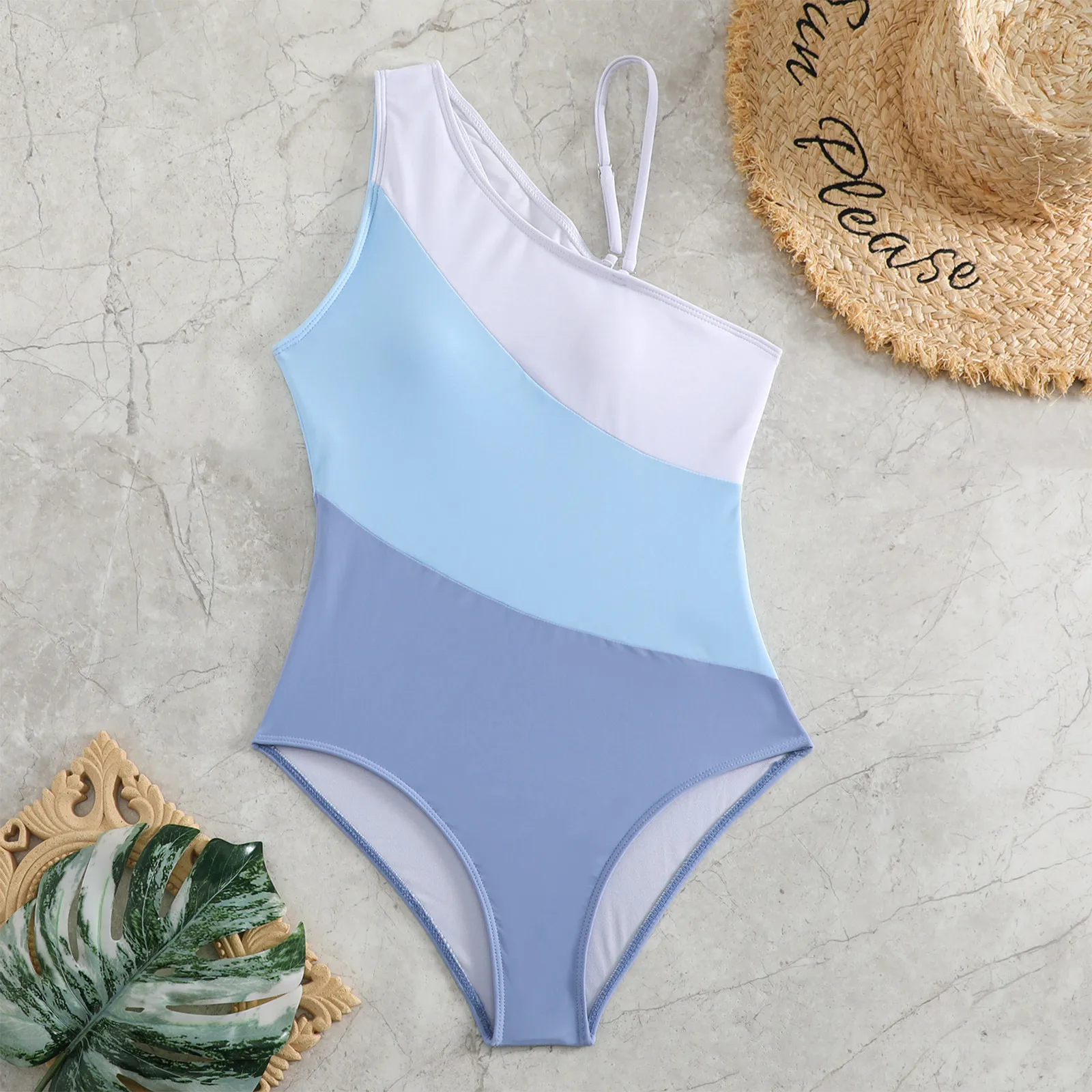 New-Spliced-One-Piece-Swimsuit-Women-Sexy-Off-Shoulder-Swimwear ...