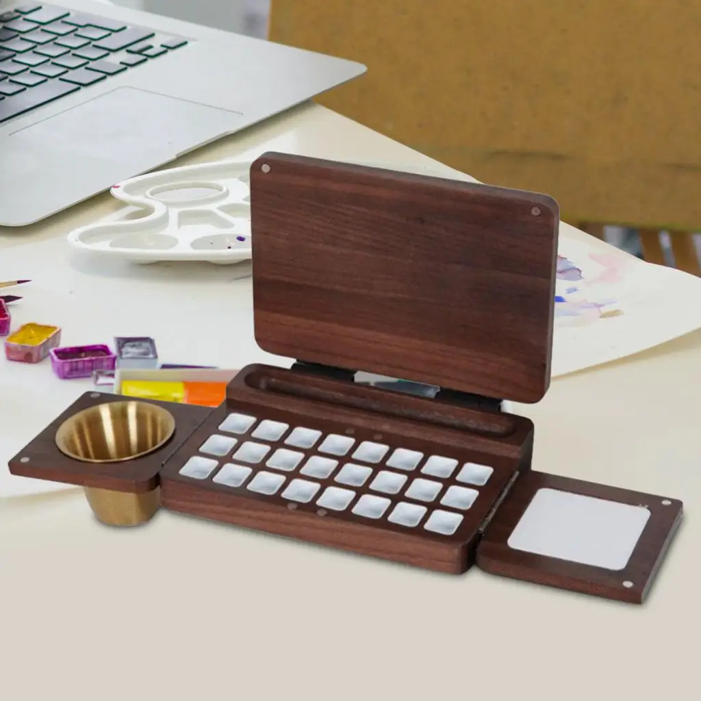 Watercolor-Paint-Box-Supplies-Painting-Gouache-Mixing-Tray-Crafting ...