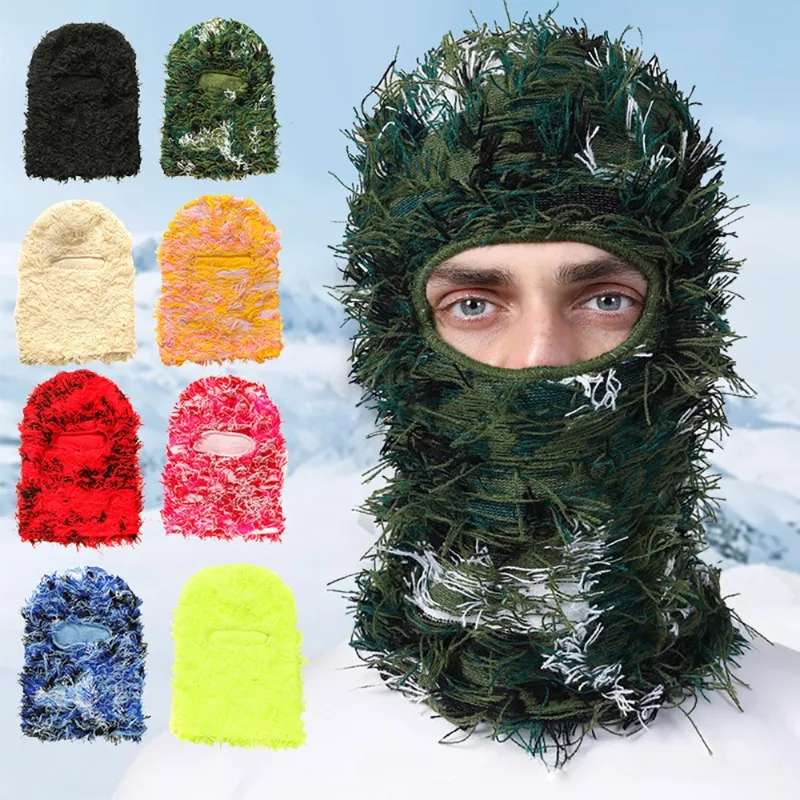 Hip-Hop-Balaclava-New-Distressed-Knitted-Caps-Full-Face-Ski-Mask-Men ...