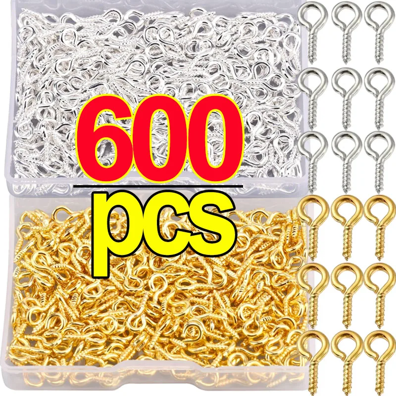 300-600pcs-Stainless-Steel-Tiny-Mini-Eye-Pins-Eyepins-Hooks-Eyelets ...