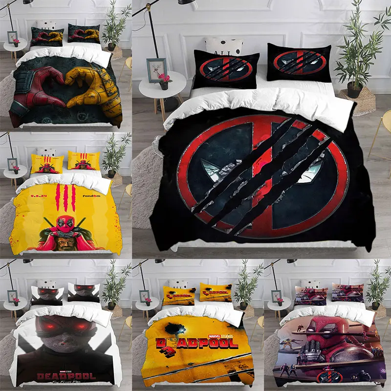 Deadpool-Bedding-Sets-Comforter-Quilt-Bed-Cover-Duvet-Cover-Pillow-Case ...