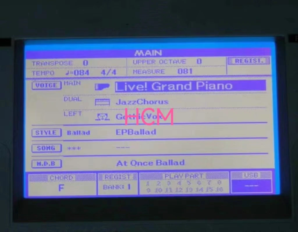 New-LCD-Display-Screen-for-Yamaha-Psr-S500-S550-S650-DGX-520-620-630 ...