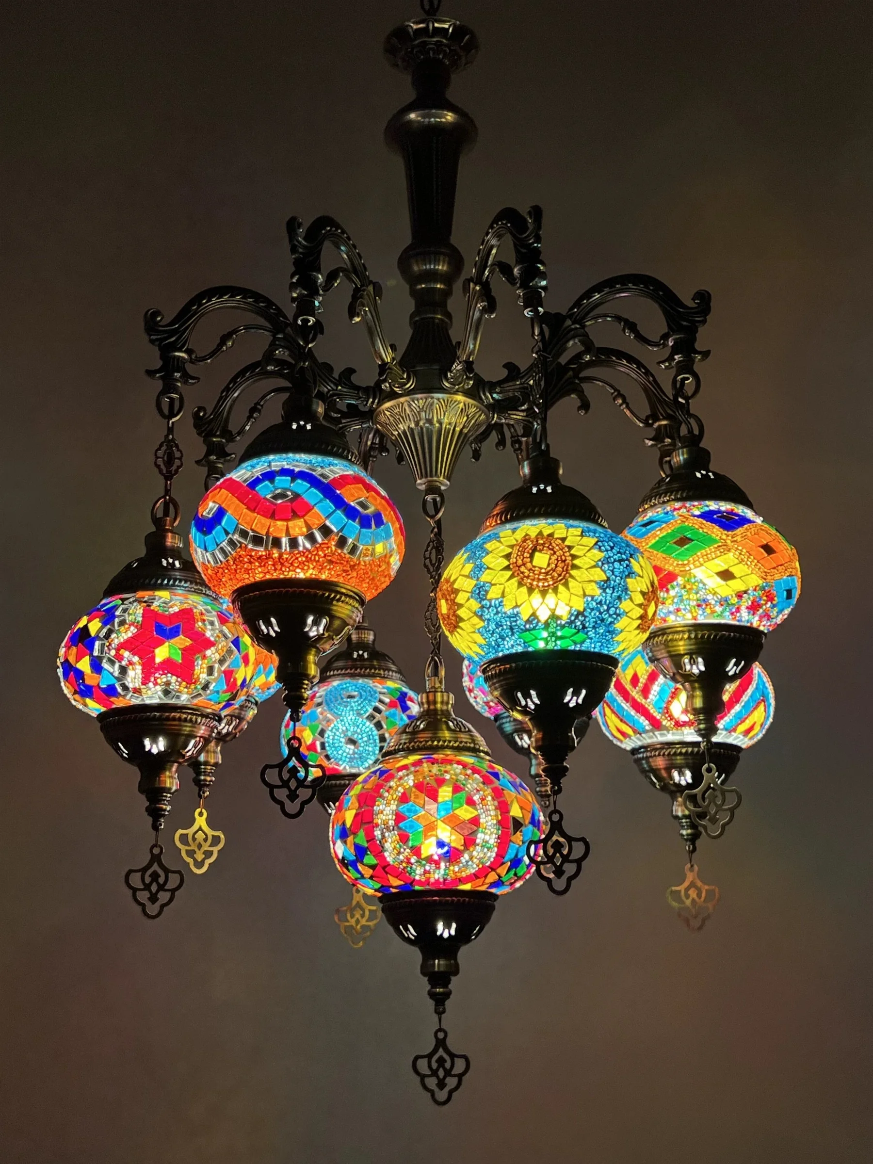 New-9-Heads-Turkish-Chandelier-Handmade-Cafe-Restaurant-Bar-Bedroom ...
