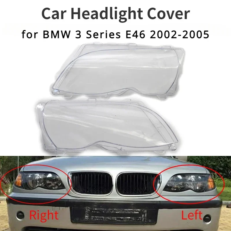 Car-Headlight-Light-Lens-Covers-for-BMW-3-Series-E46-318i-320i-325i-4 ...