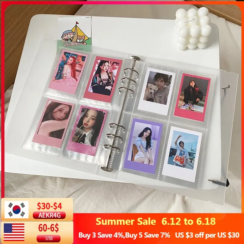 A5 Binder Photocards Cover Kpop Photo Album Simple Photocard Binder Collect Book Loose leaf ...