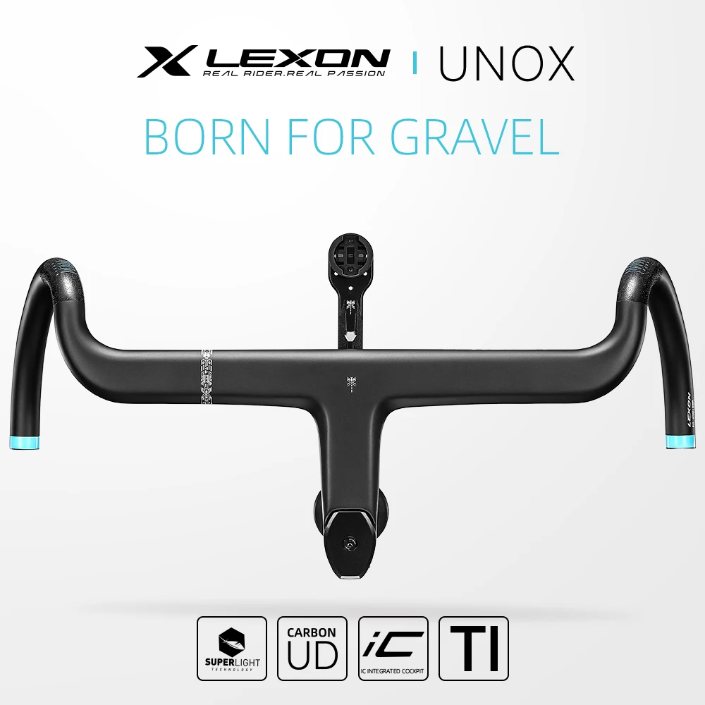 Manillar integrado LEXON UNOX para bicicleta de carretera de grava de ...