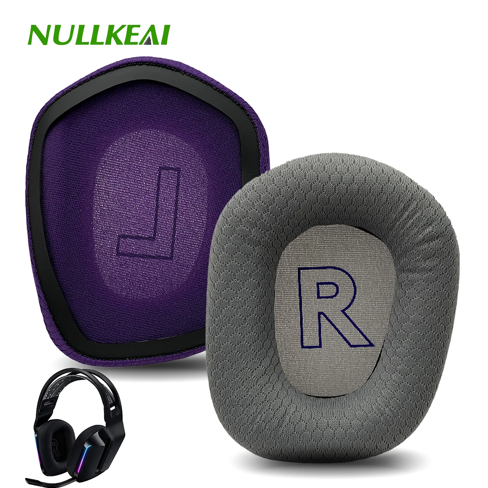 Nullkeai Replacement Ear Cushion for Logitech G335 G535 G733 Headphone ...