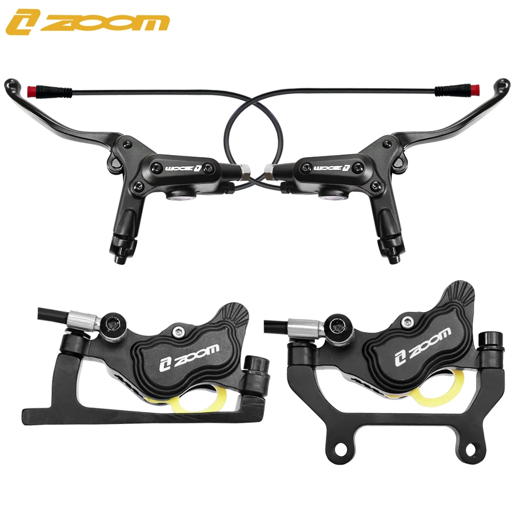 ZOOM 4-piston Disc Hydraulic Brake Electric Bicycle Folding Mountain ...