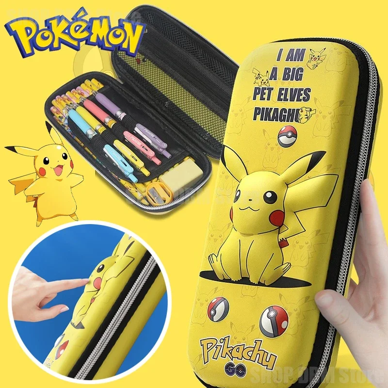 Pokemon-Pikachu-Pencil-Case-3D-Cute-Cartoon-Stationery-Box-Boys-Girls ...