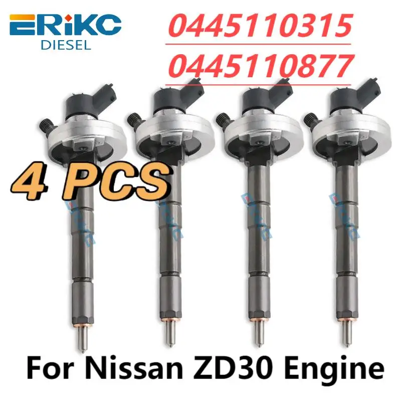 4PCS-0445110877-Diesel-Fuel-Injector-0445110315-Auto-Injection-16600 ...
