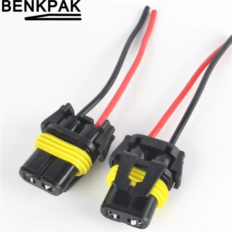 9005-9006-Wire-Harness-Power-Cable-Cord-Connector-Plug-Waterproof-2-Pin ...