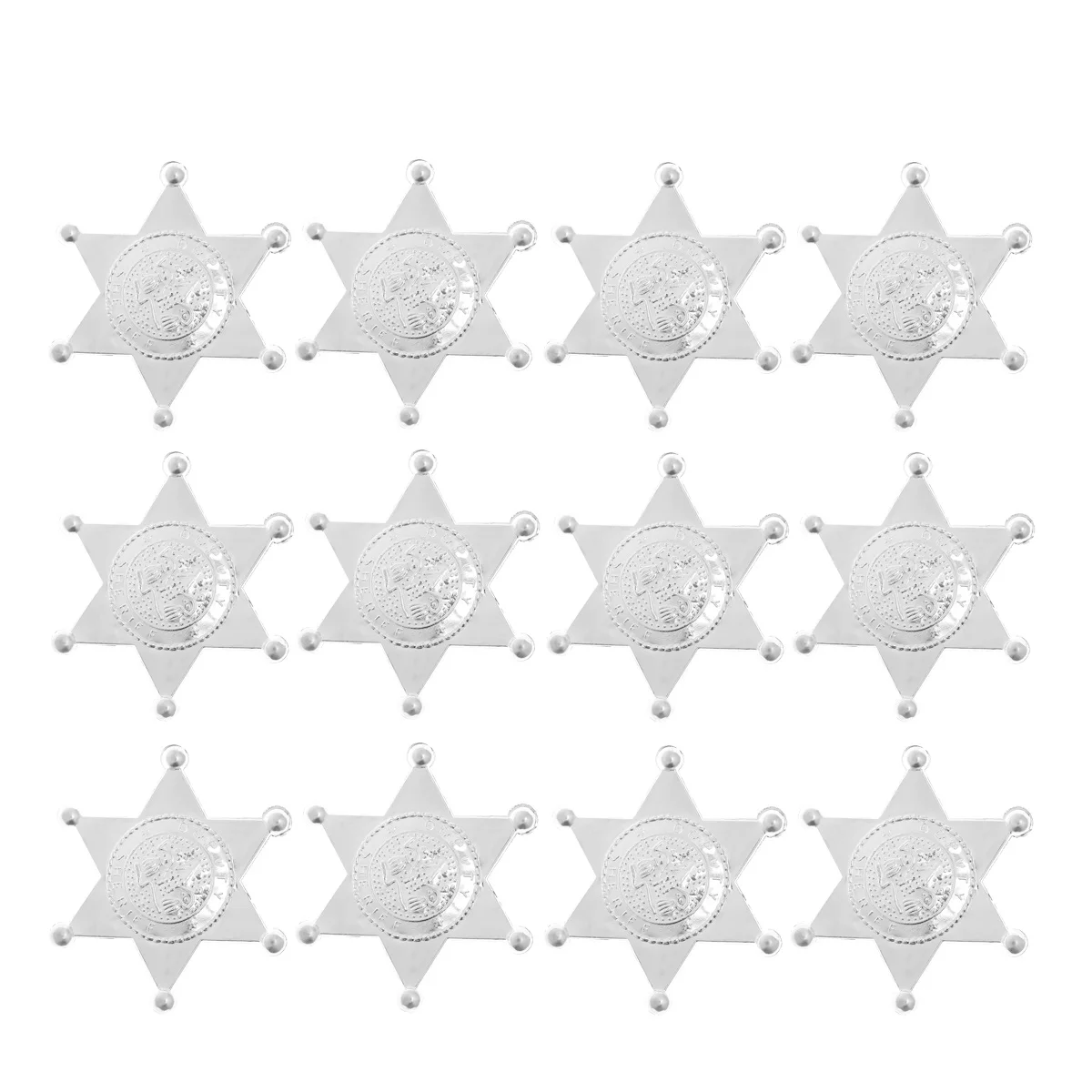 Plastic-Deputy-Sheriff-Hexagonal-Star-Badges-Officer-Name-Tags-Brooch ...