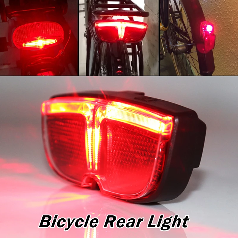 Electric Bicycle Led Red Rear Light | Red Rear Light Electric Scooter ...