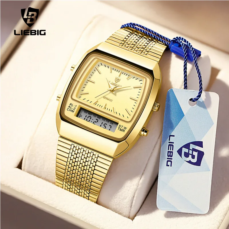 2023 Watch Women Digital Double Display Time Casual Fashion Chronograph ...