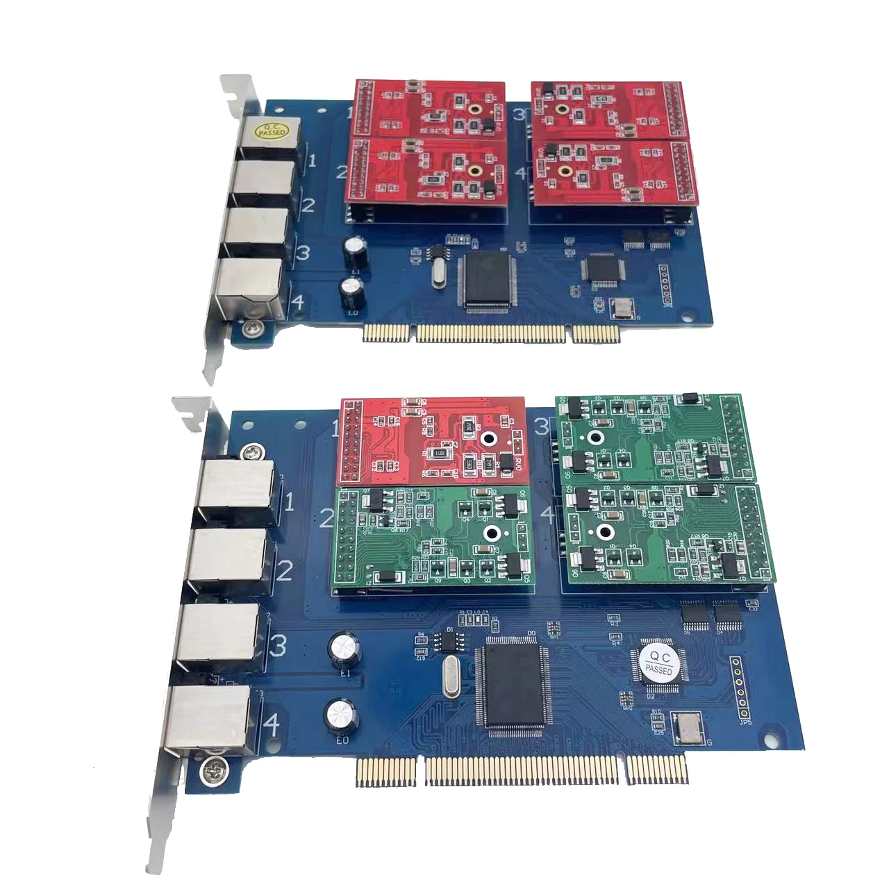 Asterisk-4-portas-FXO-FXS-PCI-Card-para-Voip-IP-PBX-Digium-TDM410P ...